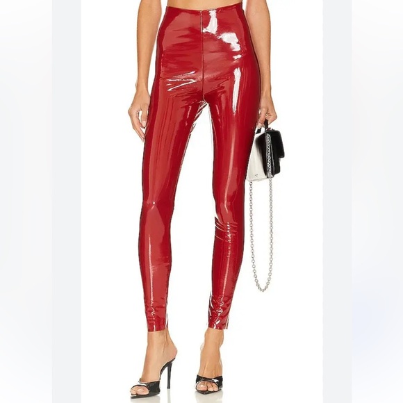 Commando | Pants & Jumpsuits | Commando Lava Red Faux Patent Leather ...